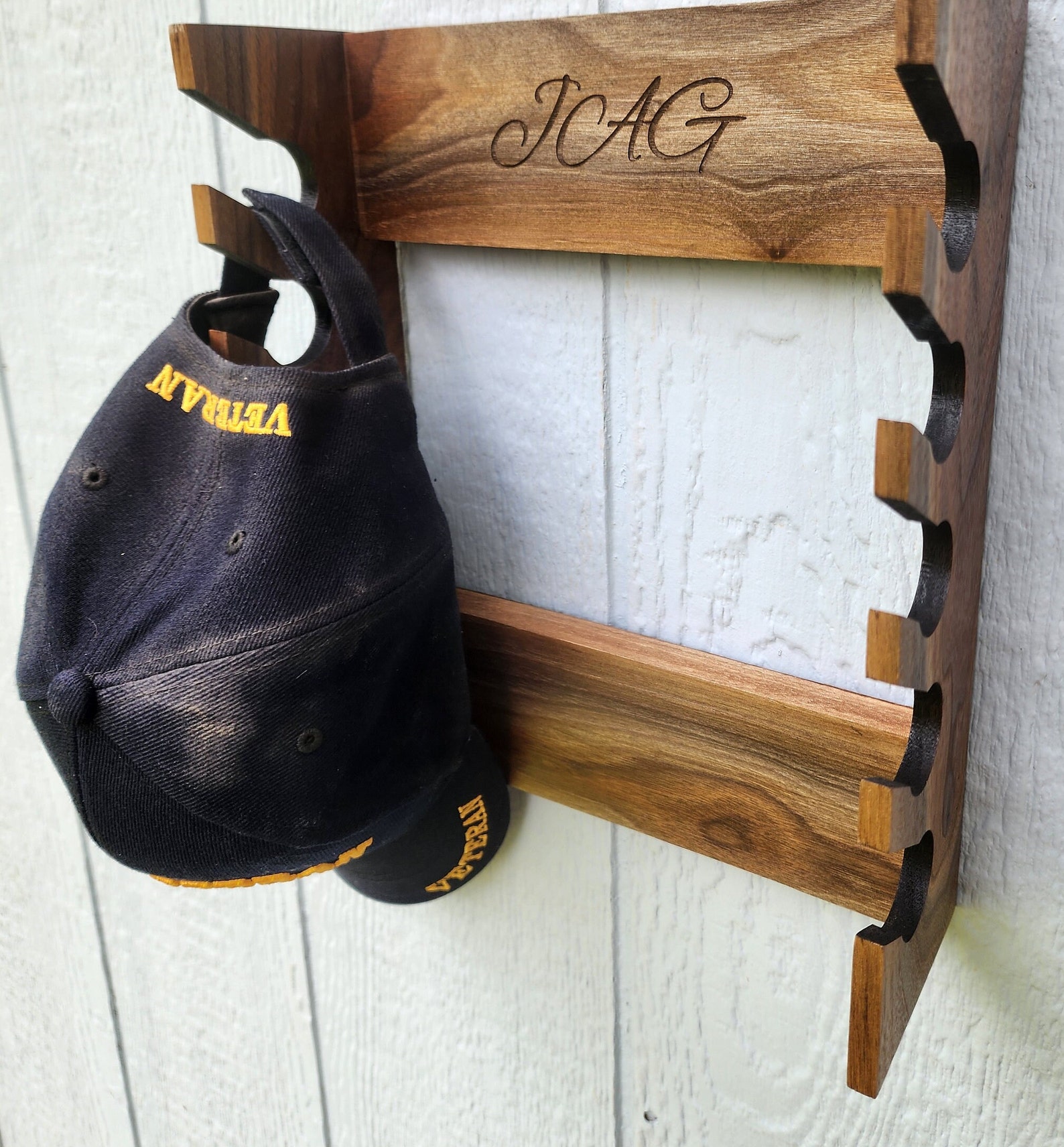 Custom Wood Hat Rack, Hat Display Shelf, Handmade Hat Hanging Rack ...