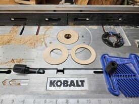 Kobalt Router Table Insert Ring Set: Baltic Birch Woodworking Tool - Etsy