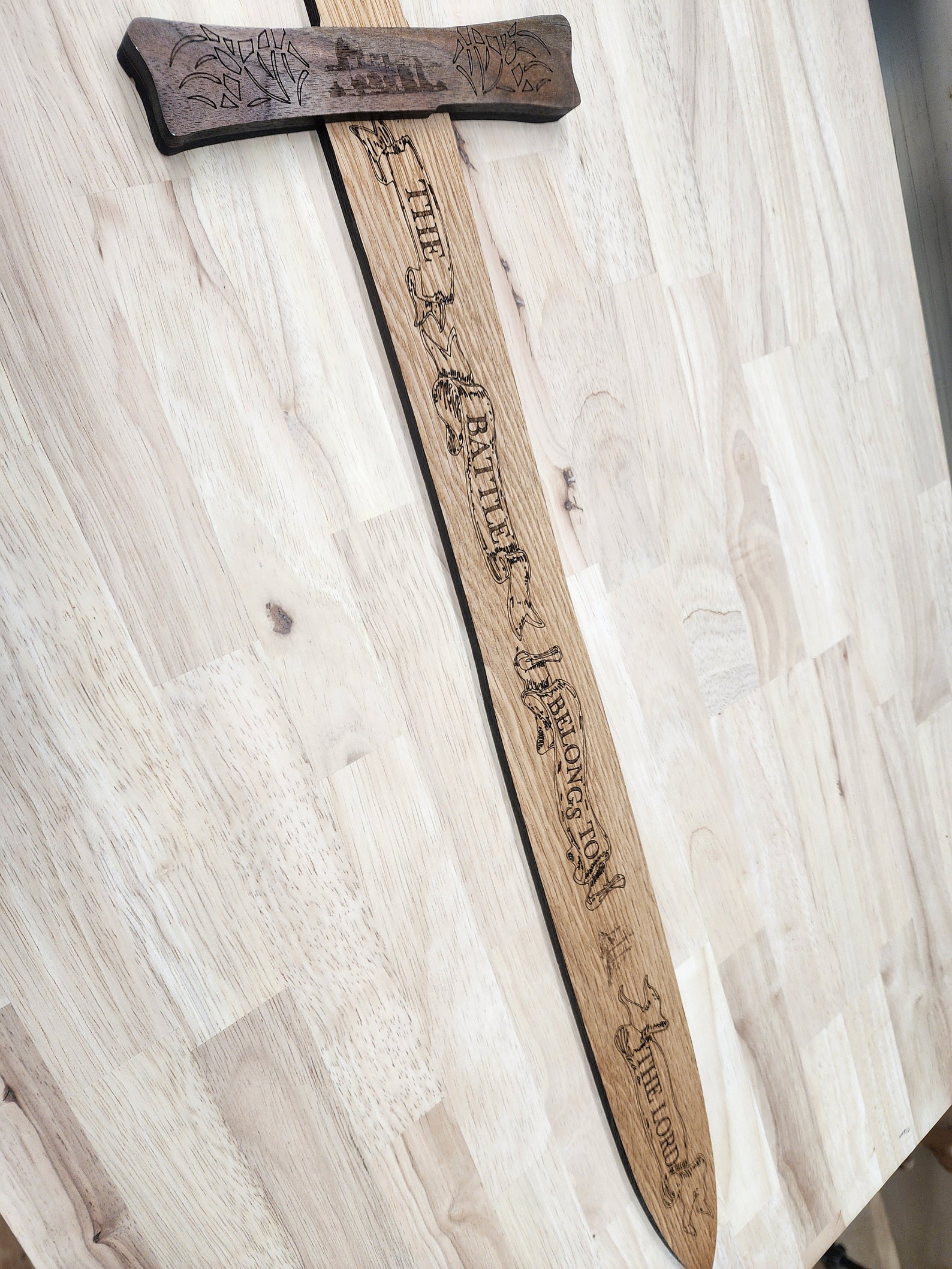 Bible Verse Wall Art, Wood Swords, Christian Wall Art, Christian Faith ...