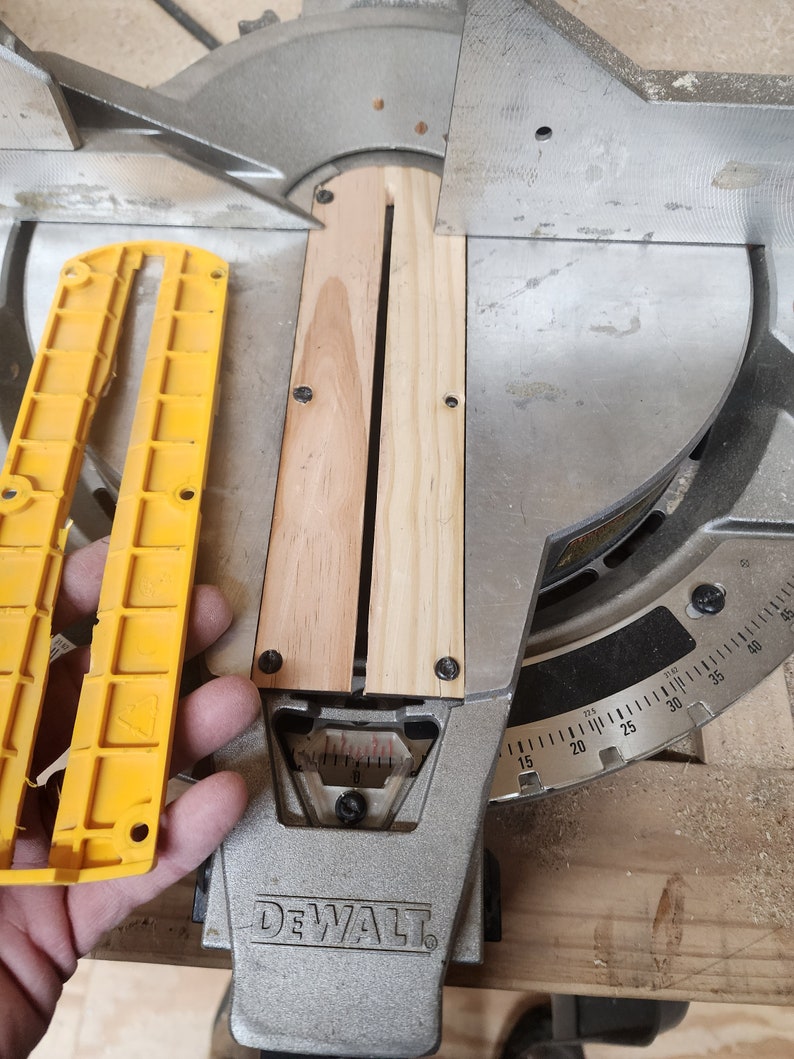 Dewalt DW715 Miter Saw Zero Clearance Insert 2 Pack - Woodworking DW703 ...