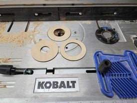 Kobalt Router Table Insert Ring Set: Baltic Birch Woodworking Tool - Etsy