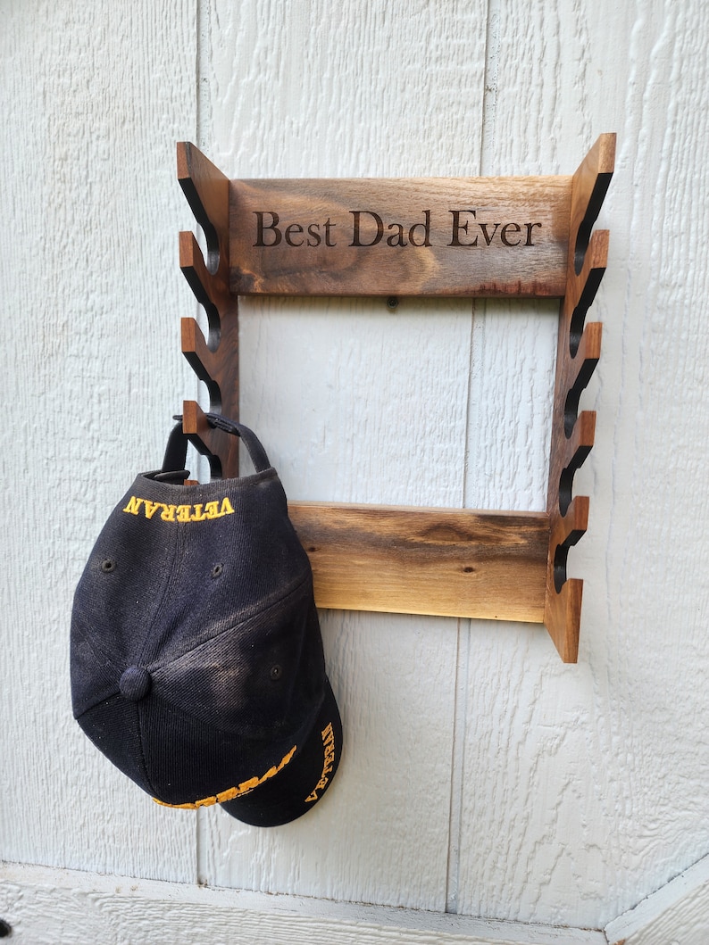 Custom Wood Hat Rack, Hat Display Shelf, Handmade Hat Hanging Rack ...