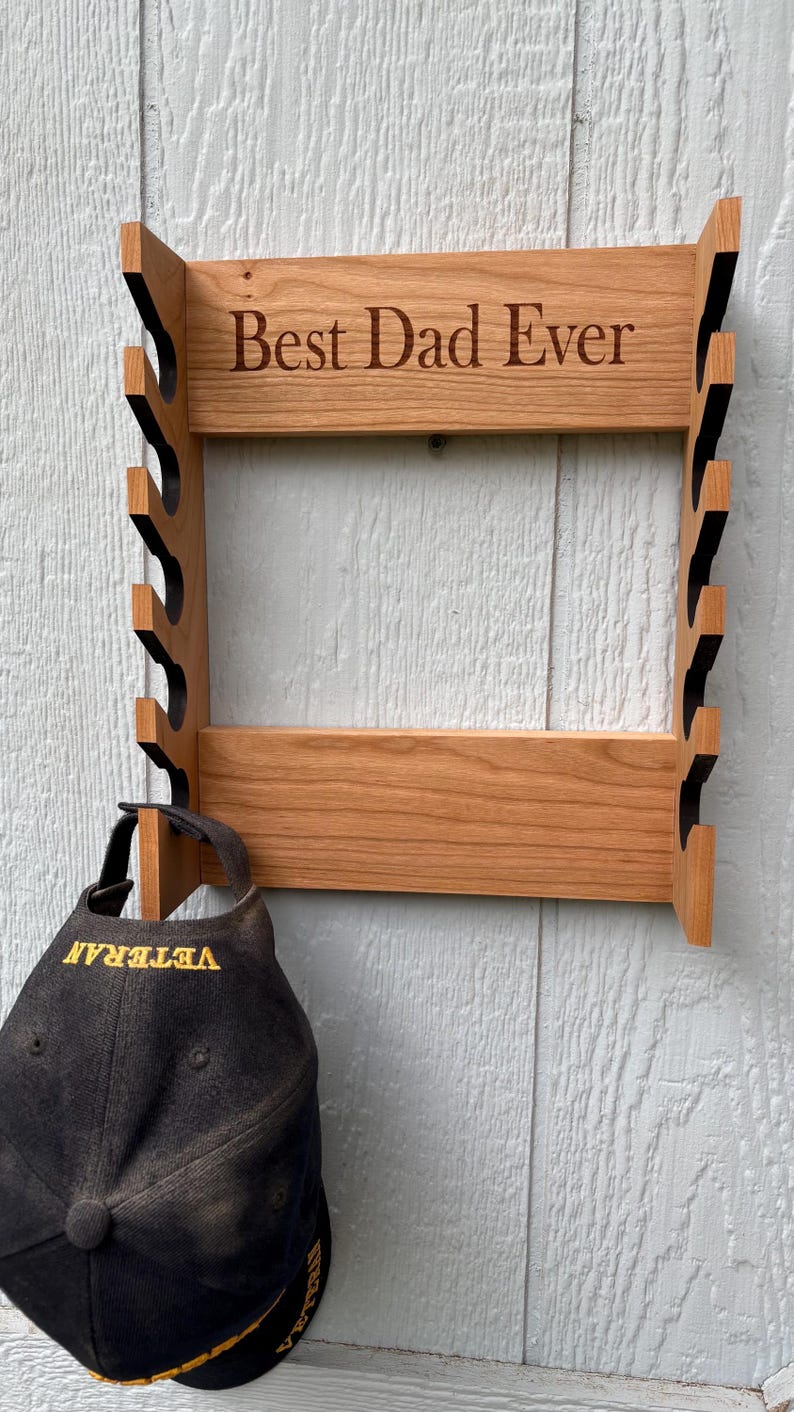 Custom Wood Hat Rack, Hat Display Shelf, Handmade Hat Hanging Rack ...
