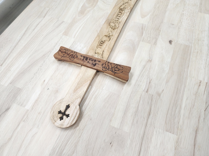 Bible Verse Wall Art, Wood Swords, Christian Wall Art, Christian Faith ...