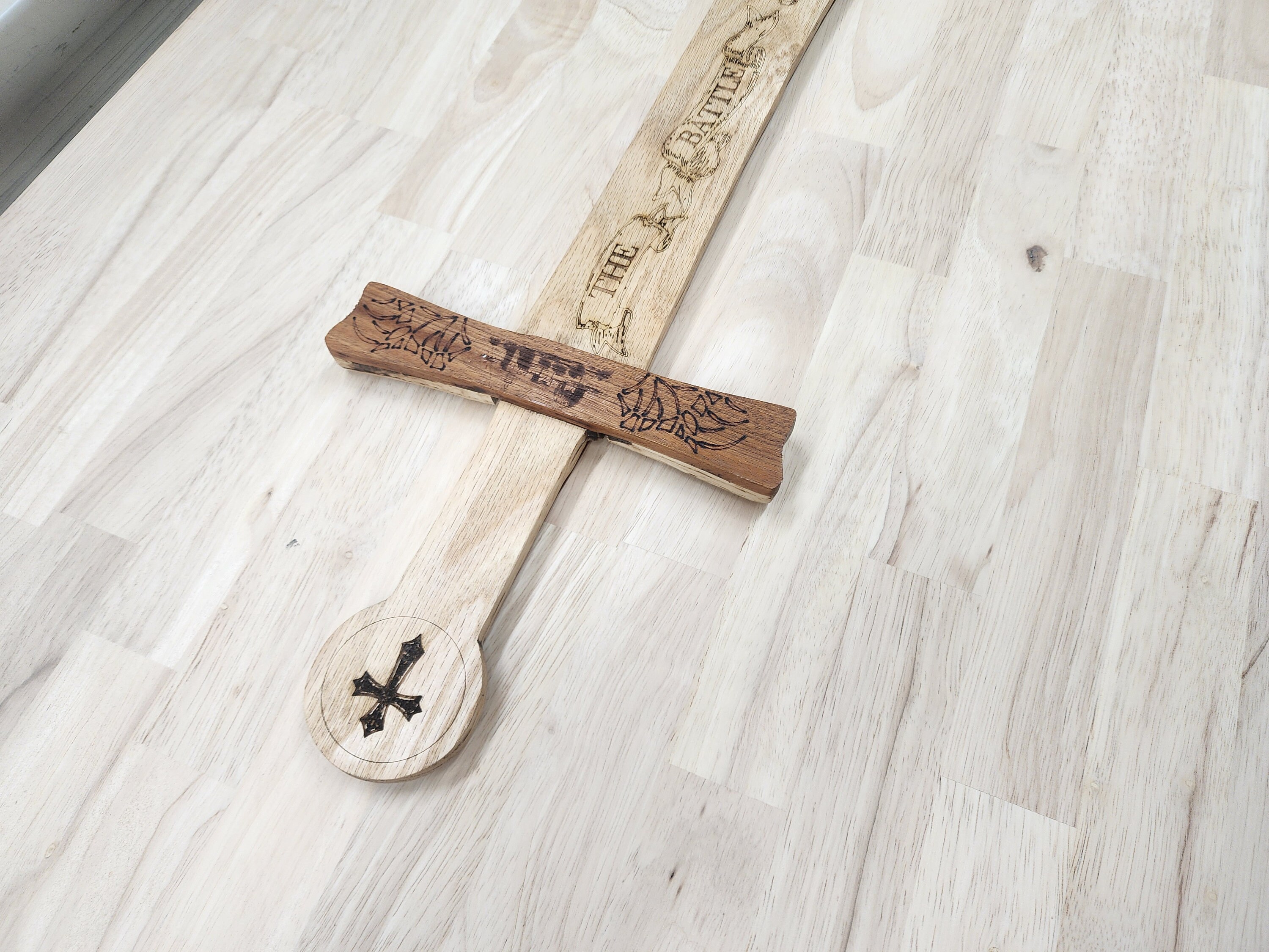 Bible Verse Wall Art, Wood Swords, Christian Wall Art, Christian Faith ...