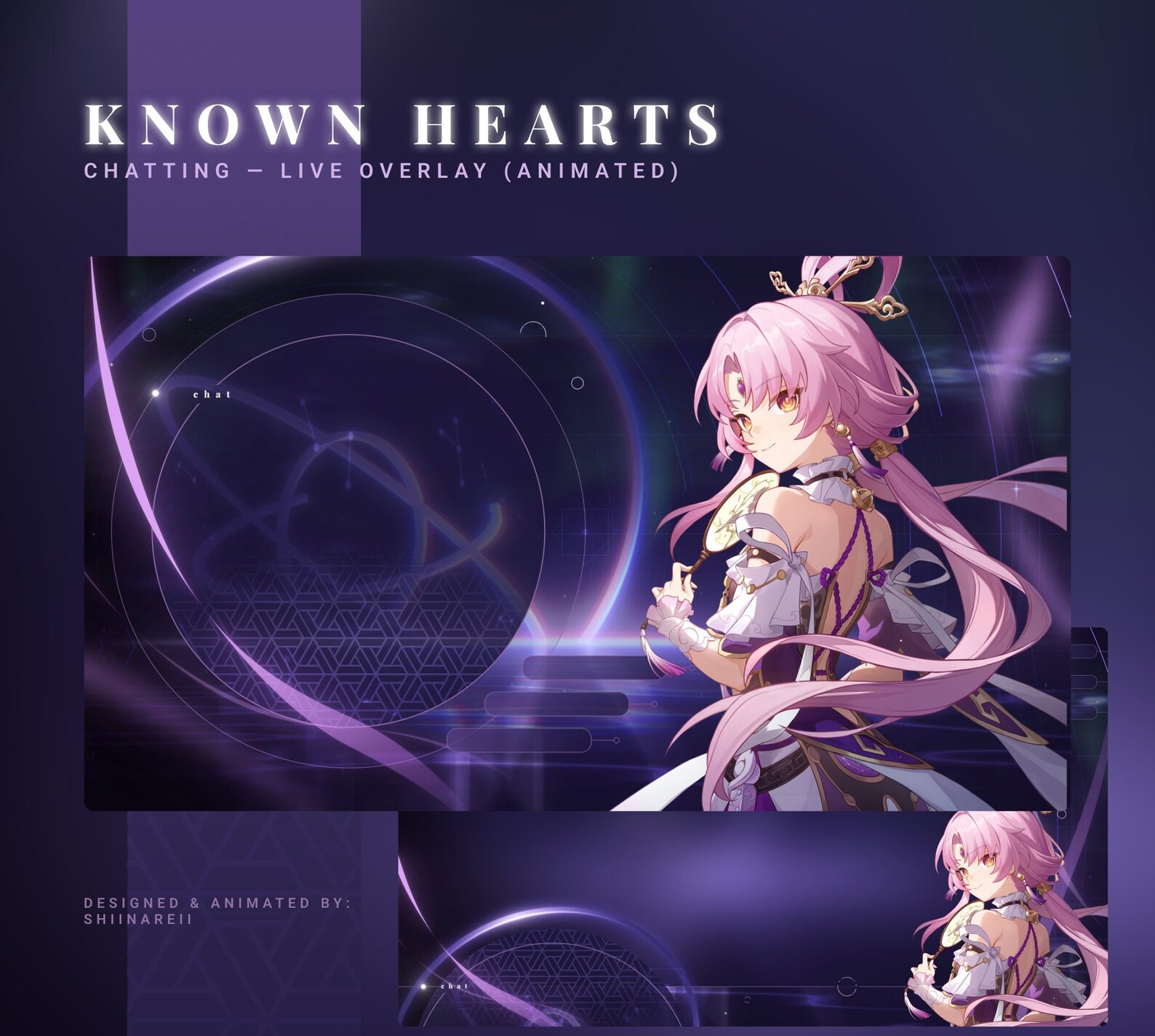 KNOWN HEARTS Animated Overlay Set Ethereal, Minimal, Honkai Star Rail ...