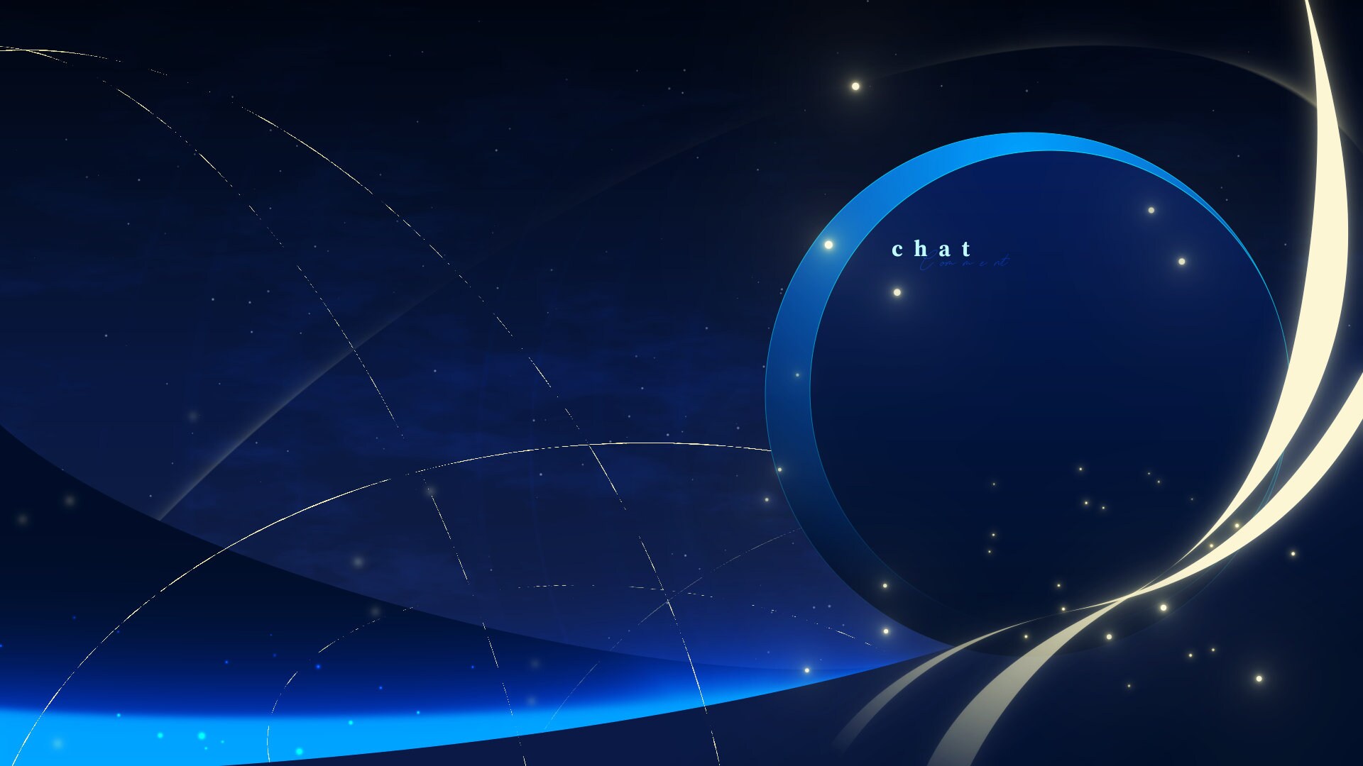 MOONGLAZE Animated Overlay Set Ethereal, Minimal, Moon, Gold Chatting ...