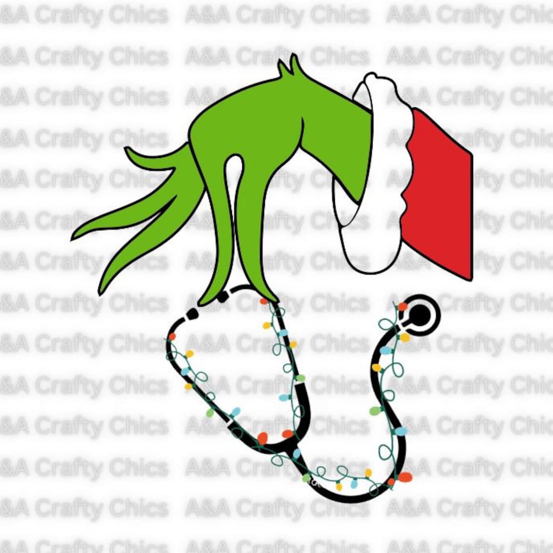 Grinch Hand Medical Png - Etsy