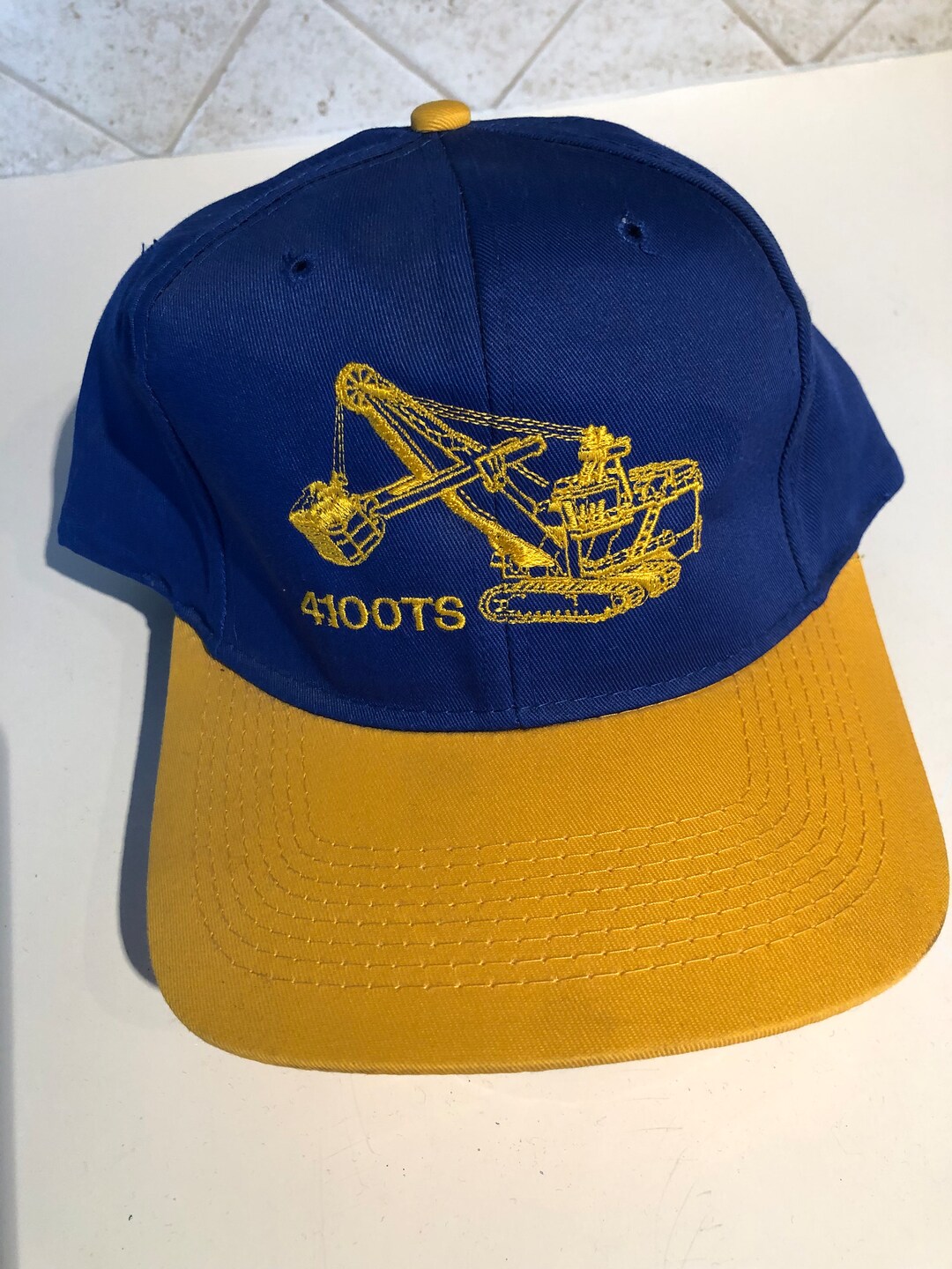 P & H 4100TS Blue and Yellow Baseball Hat - Etsy
