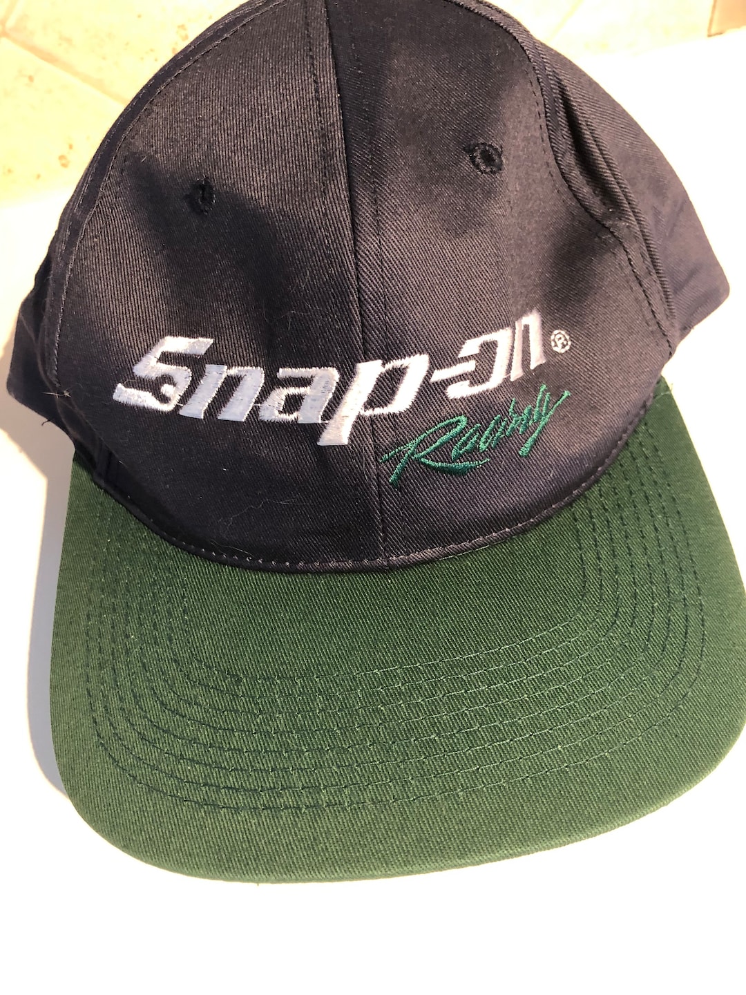 Blue and Green Snap-on Racing Baseball Hat - Etsy
