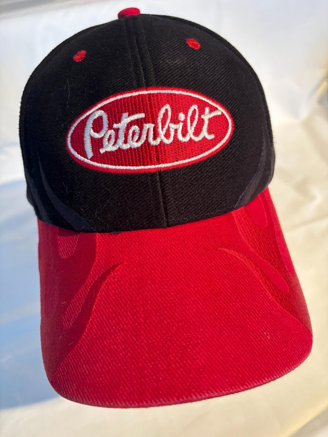Peterbilt Black and Red Baseball Hat - Etsy