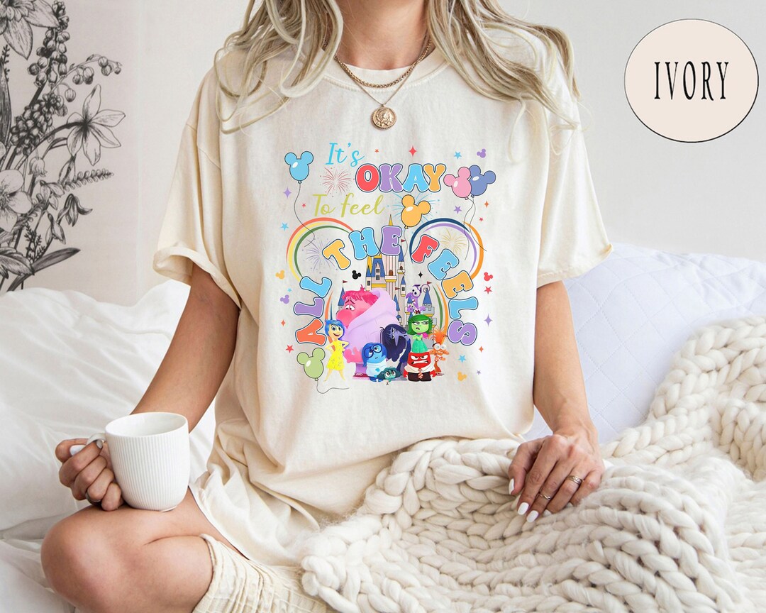 Inside Out 2 It's Okay to Feel All the Feels Balloons T-shirt, Disney ...
