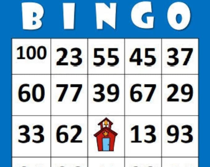 NUMBER BINGO 1-100 Number Recognition - Etsy