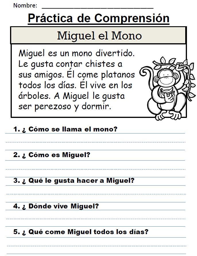 20 Cuentos De Comprensión (respuesta Corta) - 20 Spanish Reading ...