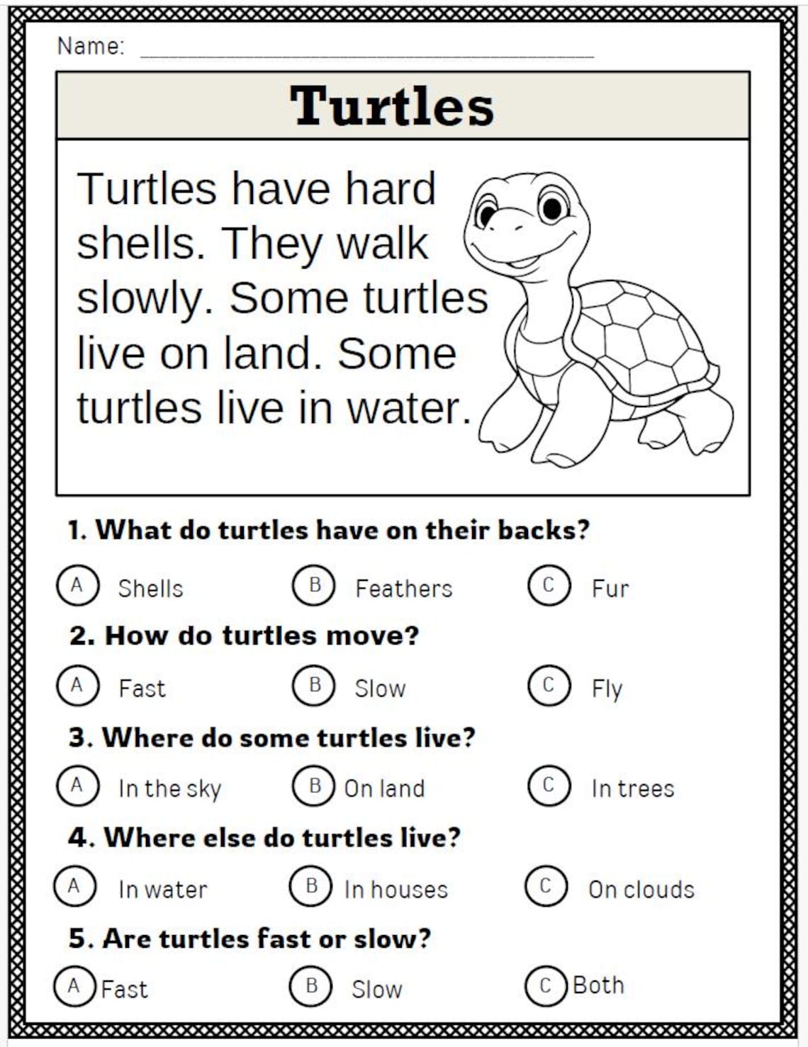 10 Comprehension Stories About Animals (non-fiction) - Etsy