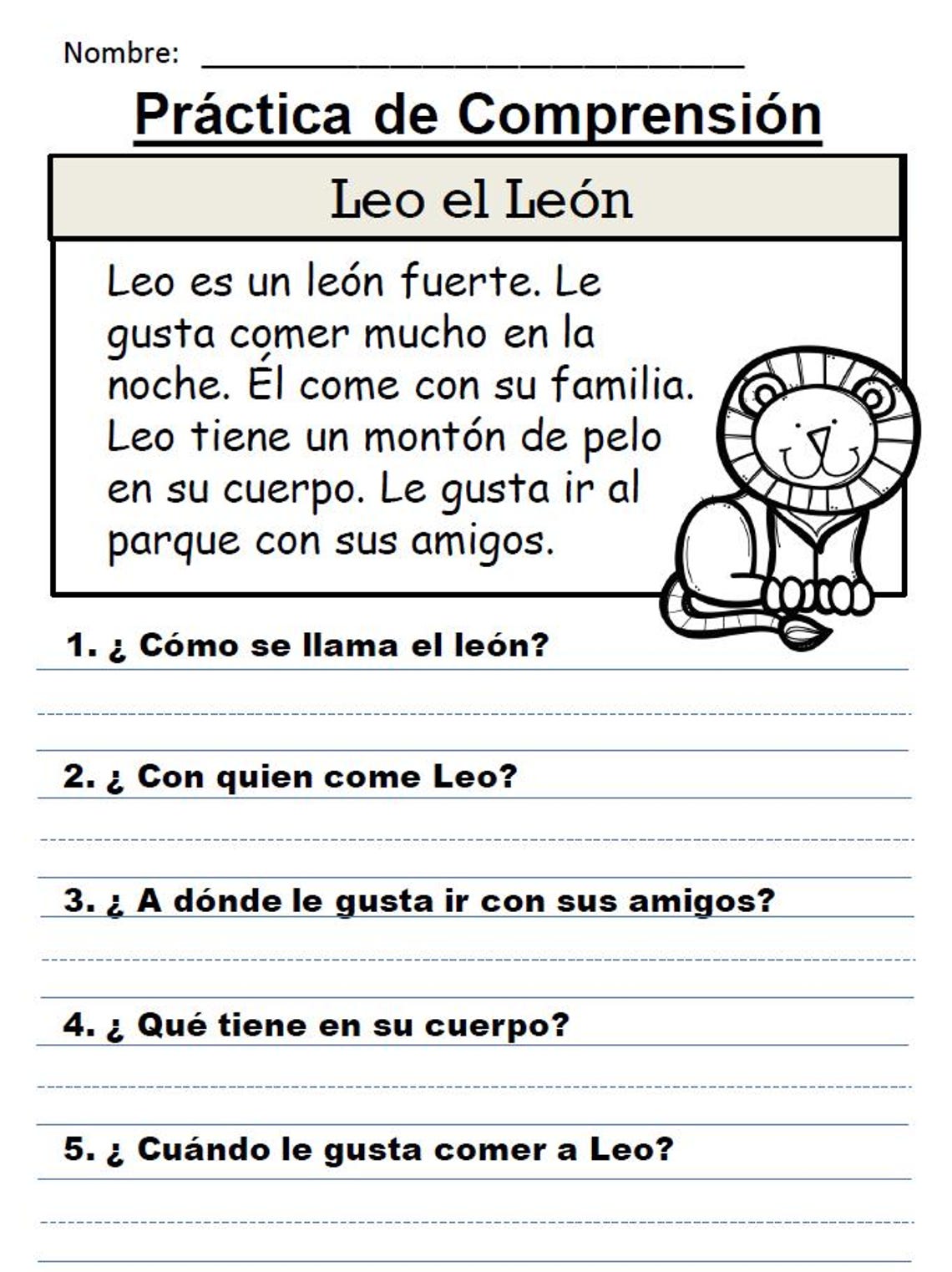 20 Cuentos De Comprensión (respuesta Corta) - 20 Spanish Reading ...
