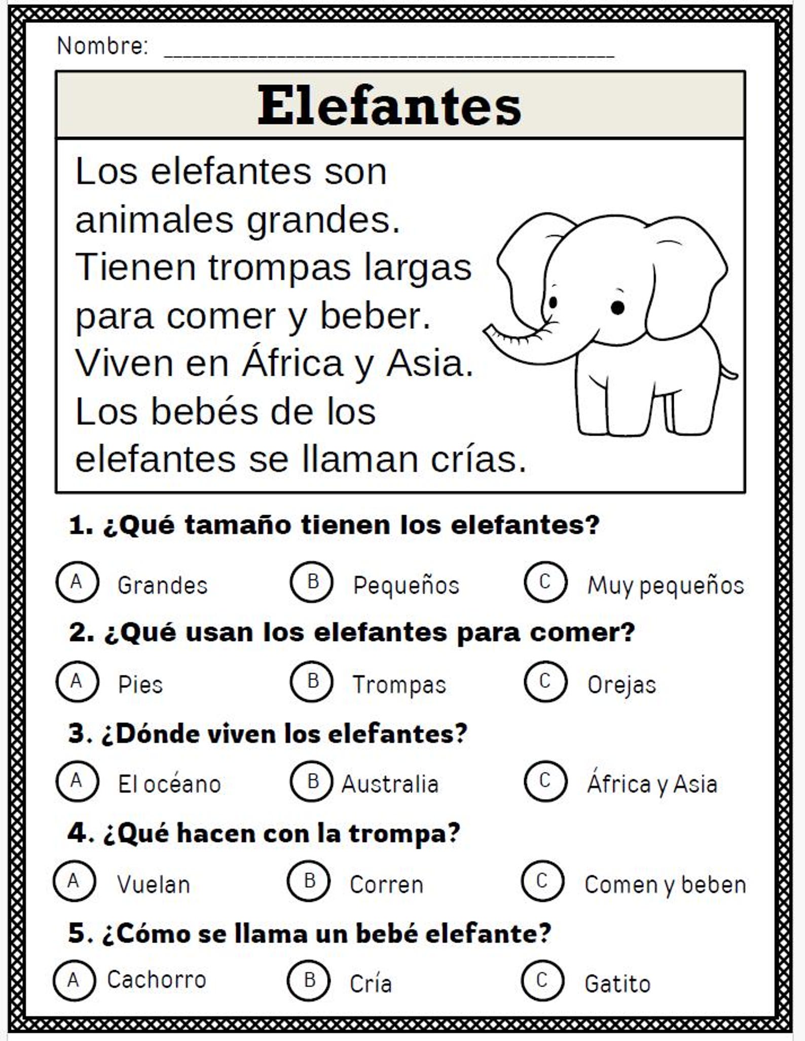10 Cuentos Sobre Los Animales (no-ficción) - Comprehension Stories ...