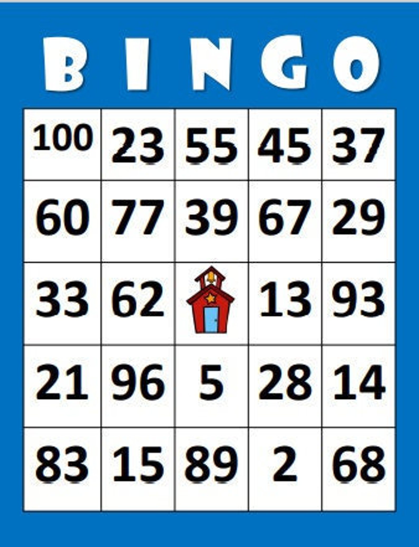 NUMBER BINGO! (1-100) - Number Recognition - Etsy