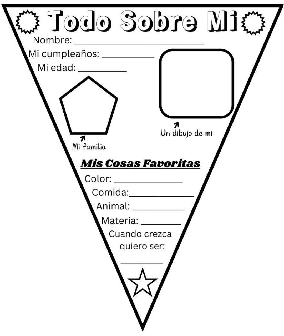 Todo Sobre Mi Pennant - Back to School - Regreso A Clases - All About ...