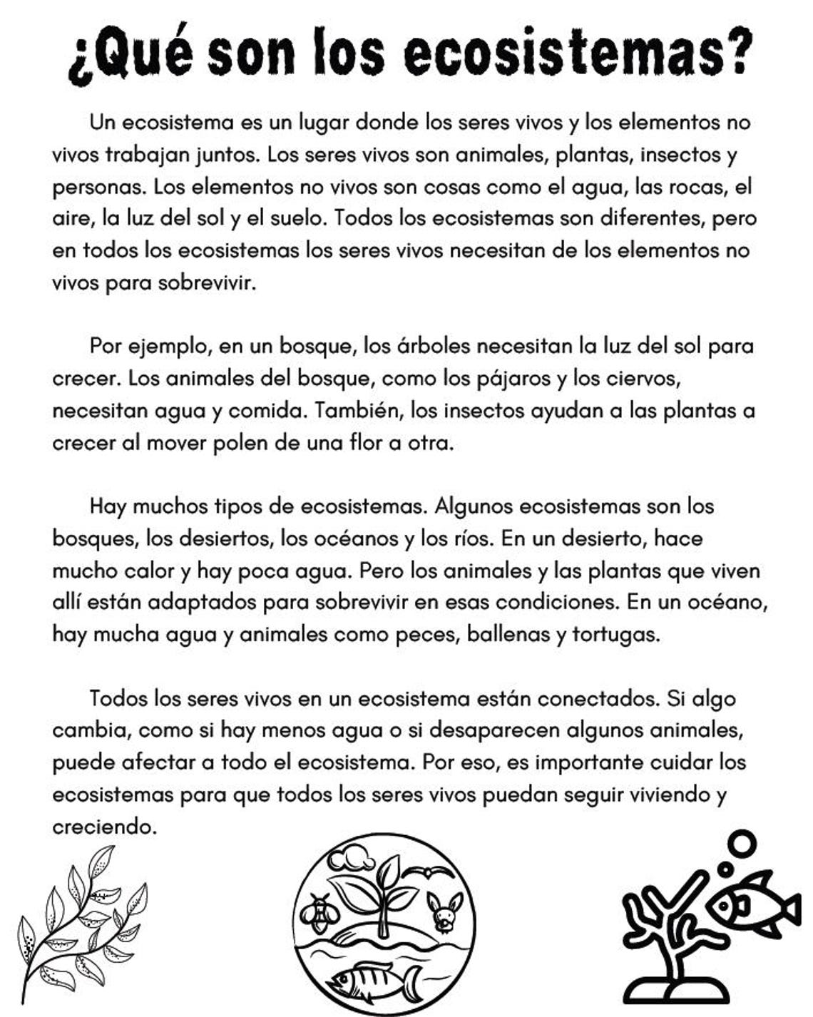 Que Son Los Ecosistemas? - What Are Ecosystems? in Spanish - Etsy