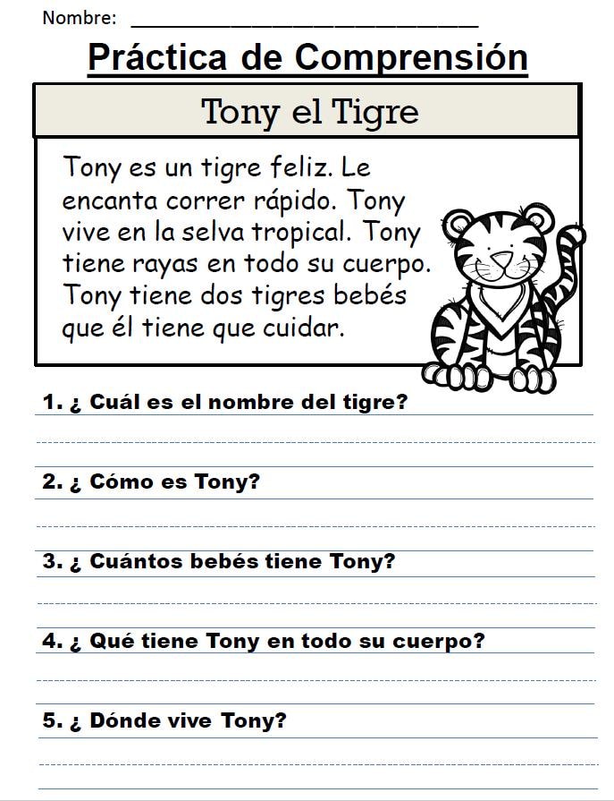 20 Cuentos De Comprensión (respuesta Corta) - 20 Spanish Reading ...