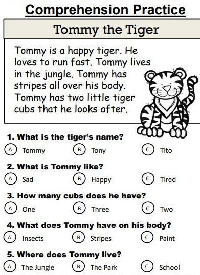 20 Reading Comprehension Stories Multiple Choice - Etsy