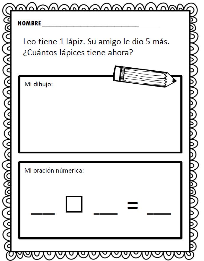 Addition Word Problems in Spanish Using Numbers 1-10 - Etsy