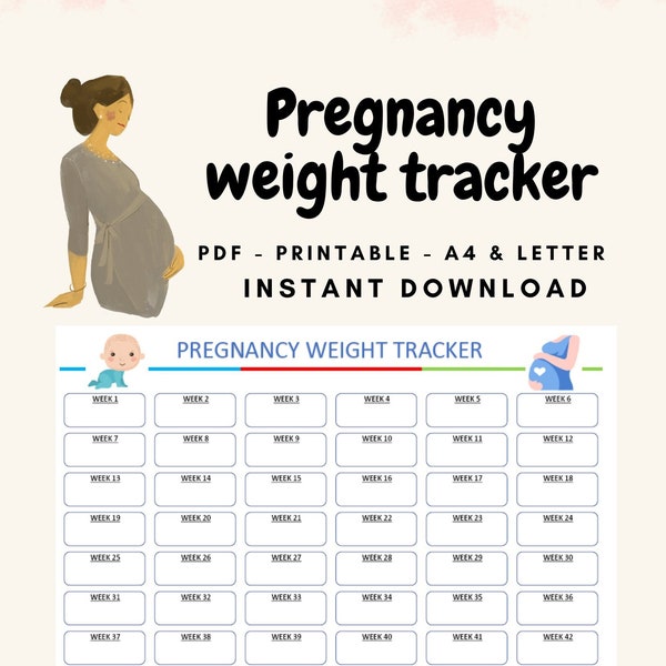 Pregnancy Tracker - Etsy