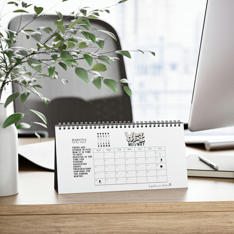 Buy Maramataka Calendar 2023 Desk Calendar Te Reo Maori Online in India ...