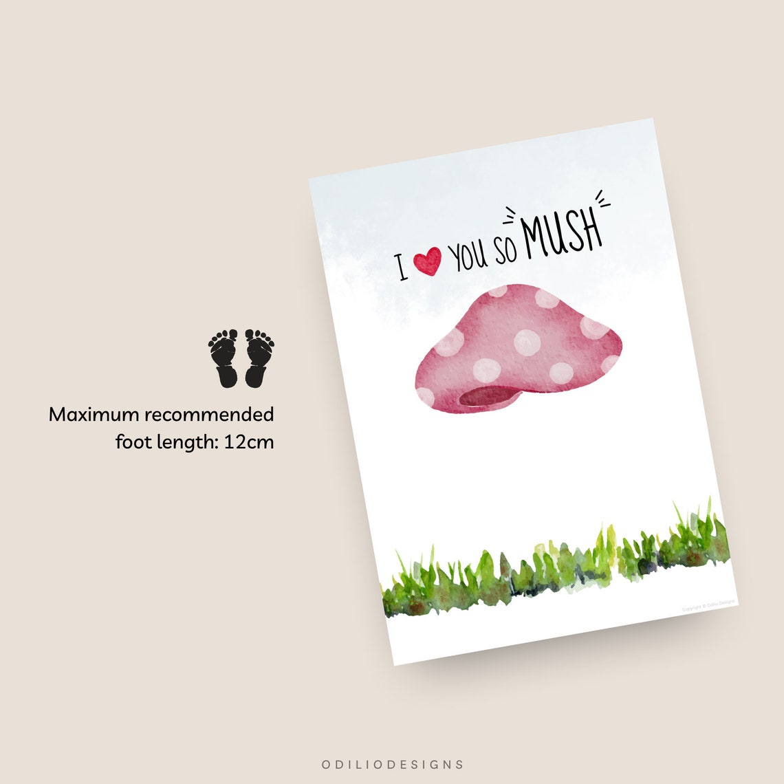 I Love You so Much Handprint Art for Valentine's Day Gift From Baby ...