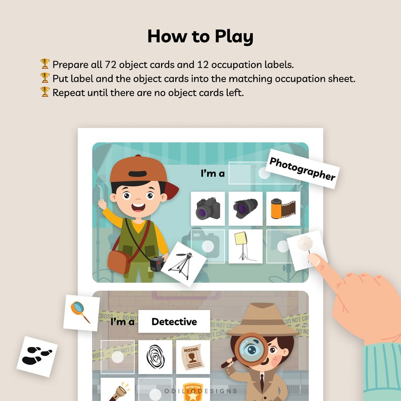 Community Helpers Activity Busy Book Printable Worksheet for Toddler ...