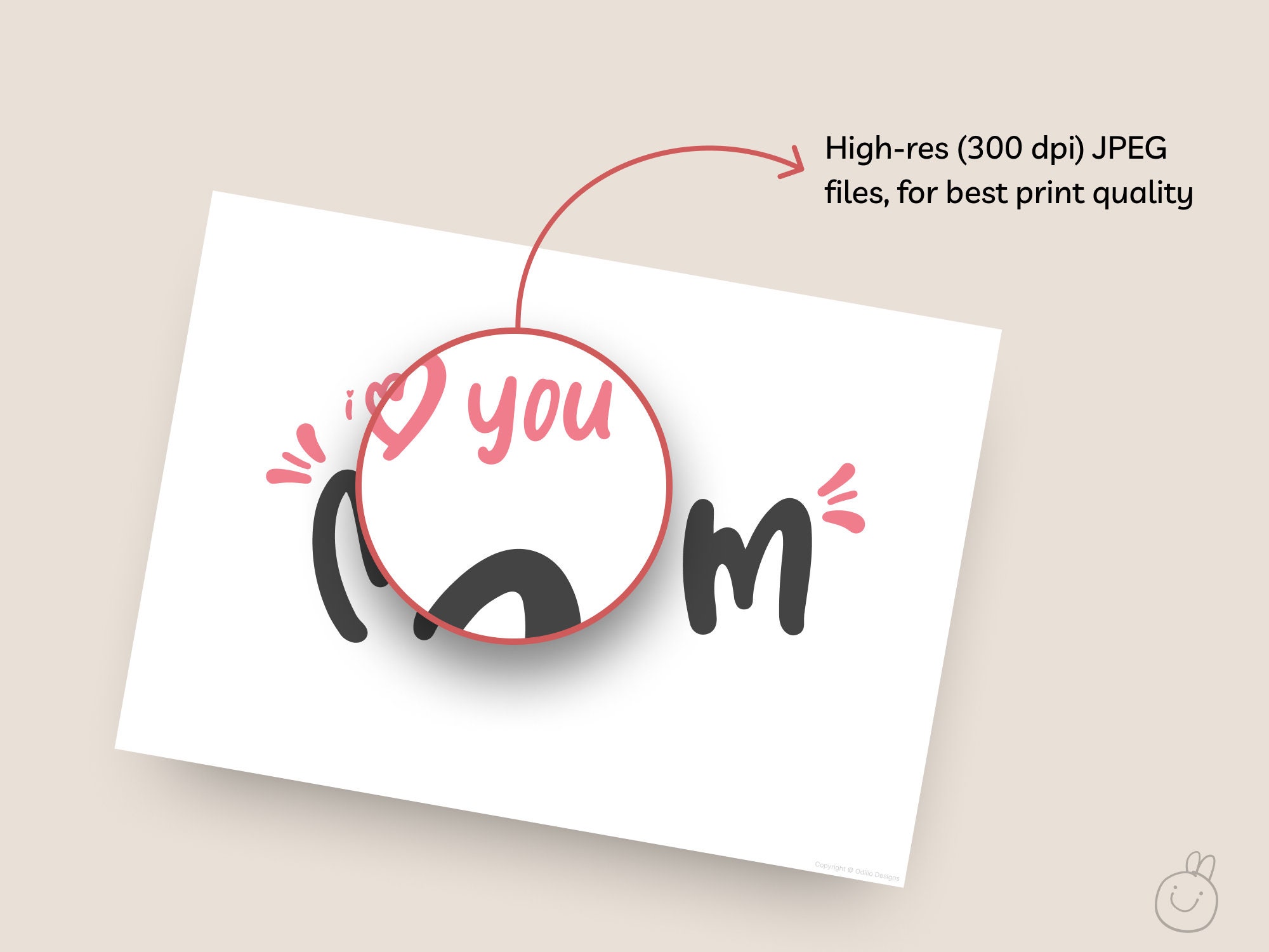 I Love You Mom Handprint Art Craft Valentine's Day Gift for Mother's ...