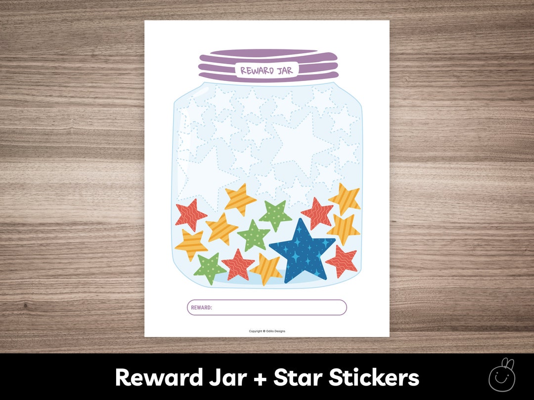 Star Reward Jar Printable Behavior Chart for Students - Etsy