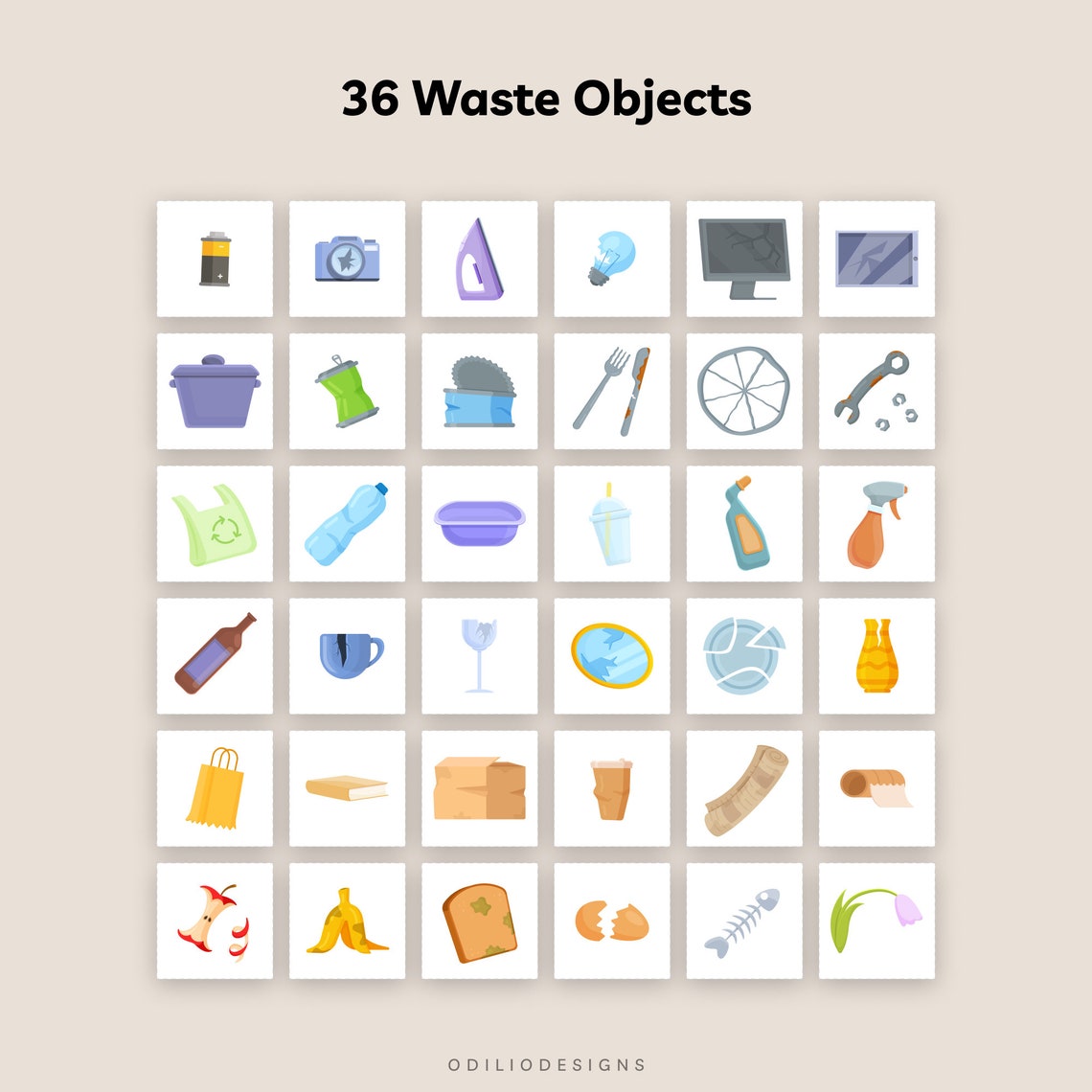 Printable Waste Sorting Game Recycling Garbage Worksheet for Kid Earth Day Activity Kindergarten ...