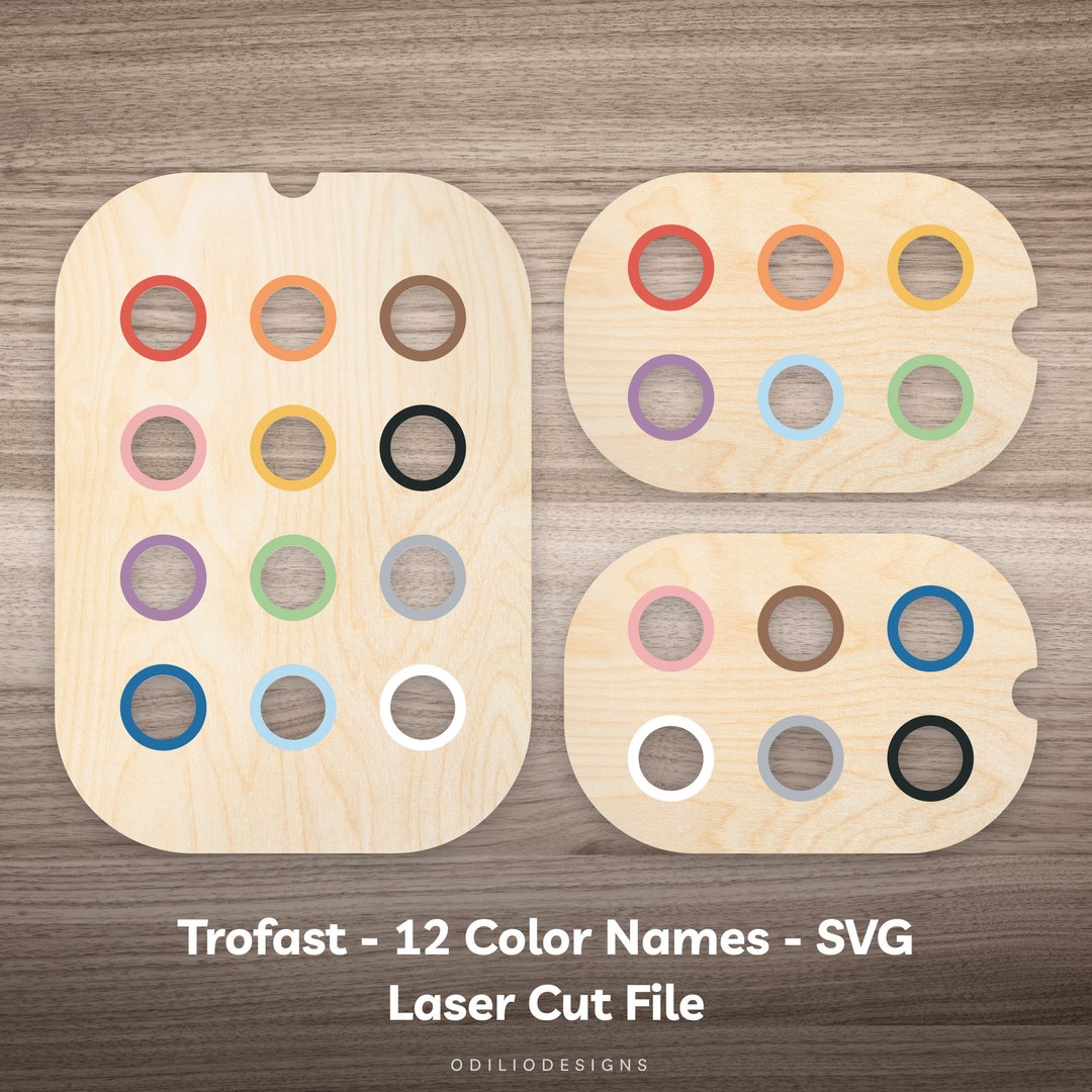 Flisat Insert Color Sort Trofast Bin Lid SVG Laser Cut File Digital ...