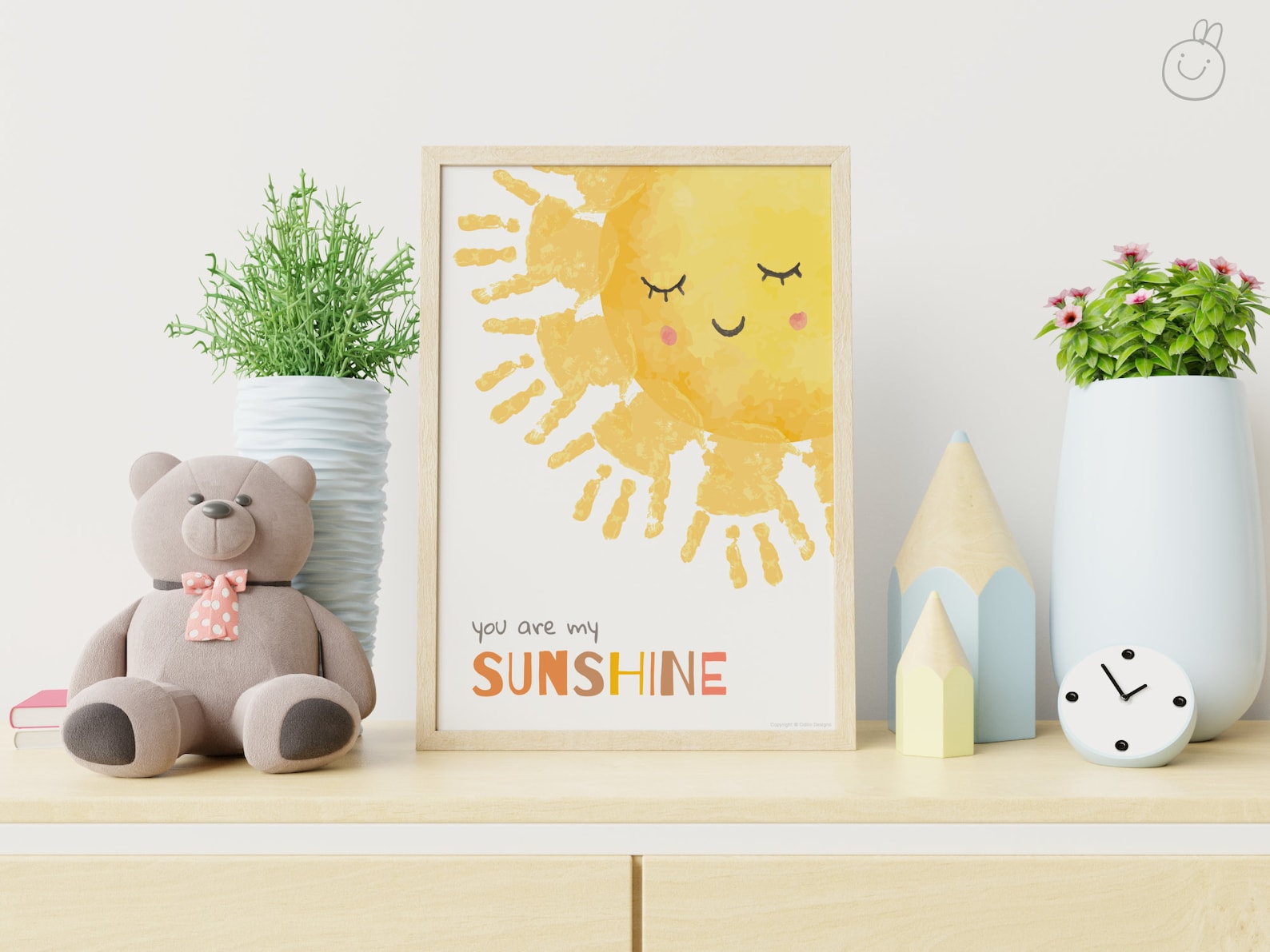 You Are My Sunshine Handprint Art Craft for Kids DIY Hand - Etsy