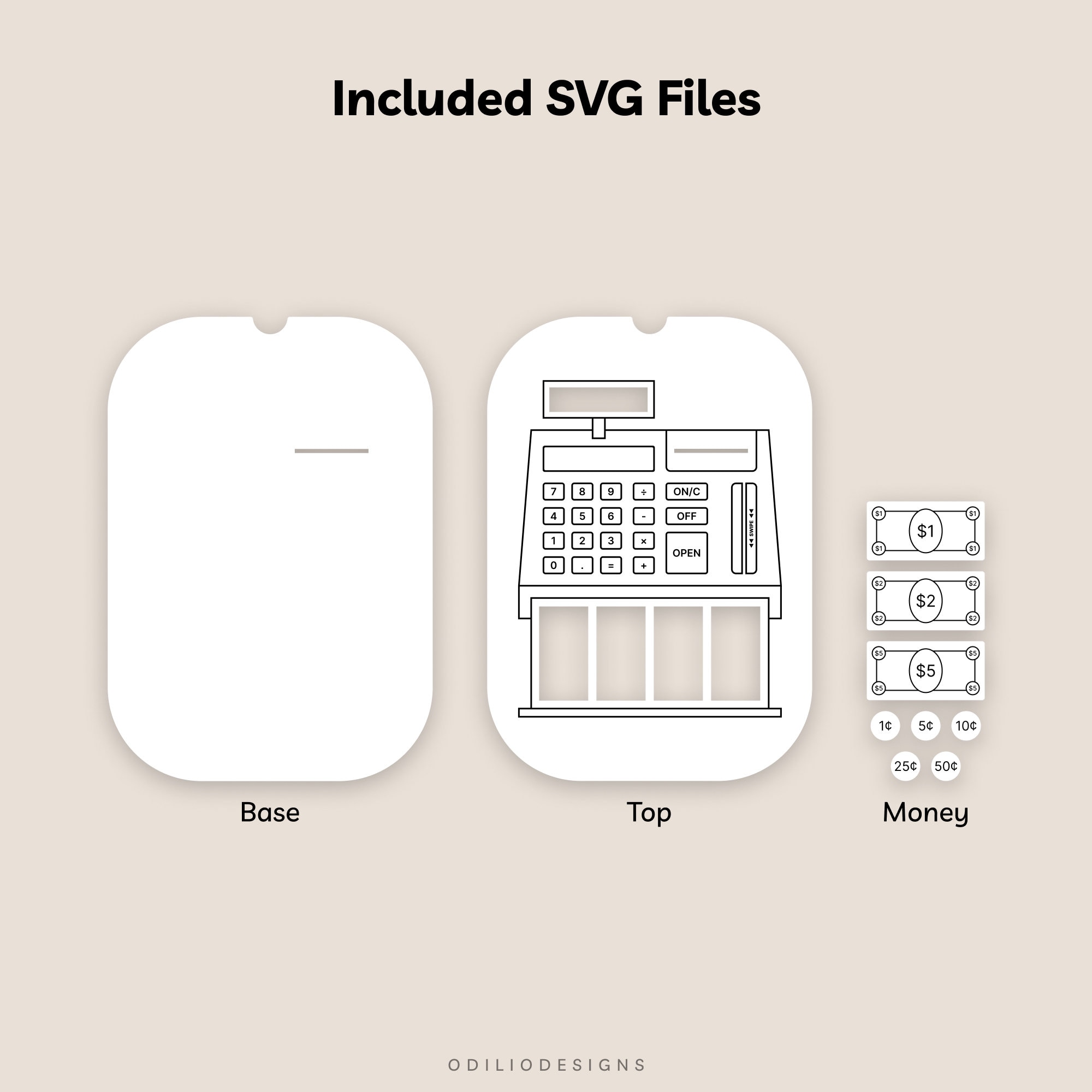 Cash Register Flisat Insert SVG Trofast Bin Lid Template for Cashier ...