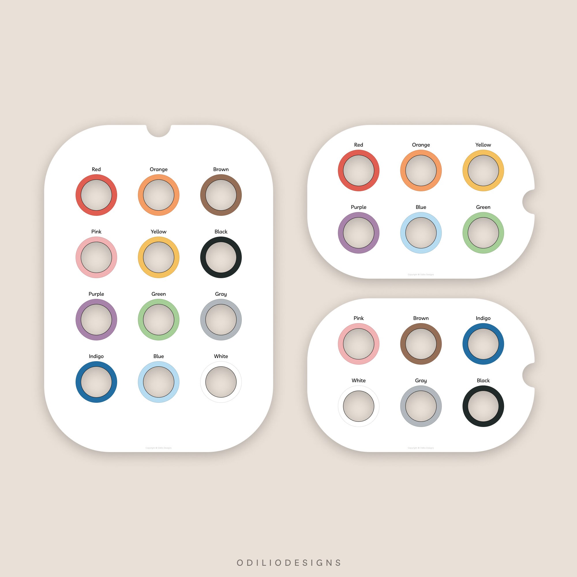 Color Sorting Printable Trofast Insert for Toddler Montessori Color ...