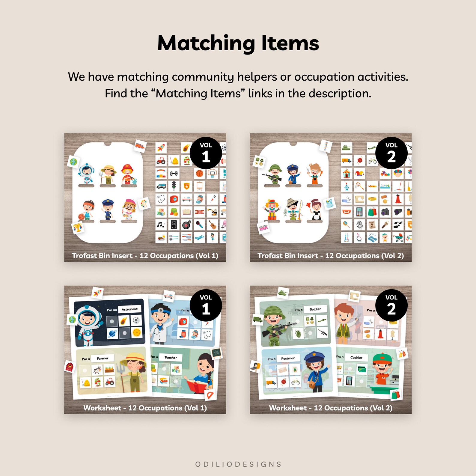 Community Helpers Activity Busy Book Printable Worksheet for Toddler ...