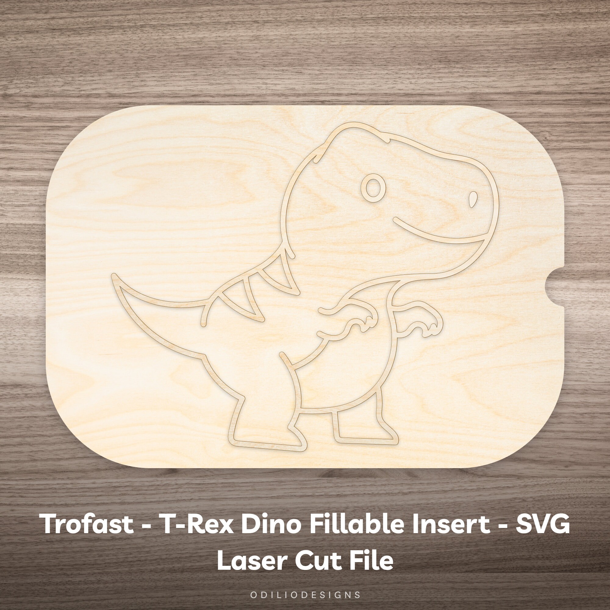 T-rex Dinosaur Puzzle Fillable Flisat Insert Trofast Lid SVG - Etsy