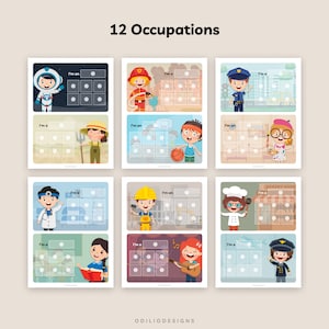 Community Helpers Activity Busy Book Printable Worksheet for Toddler ...