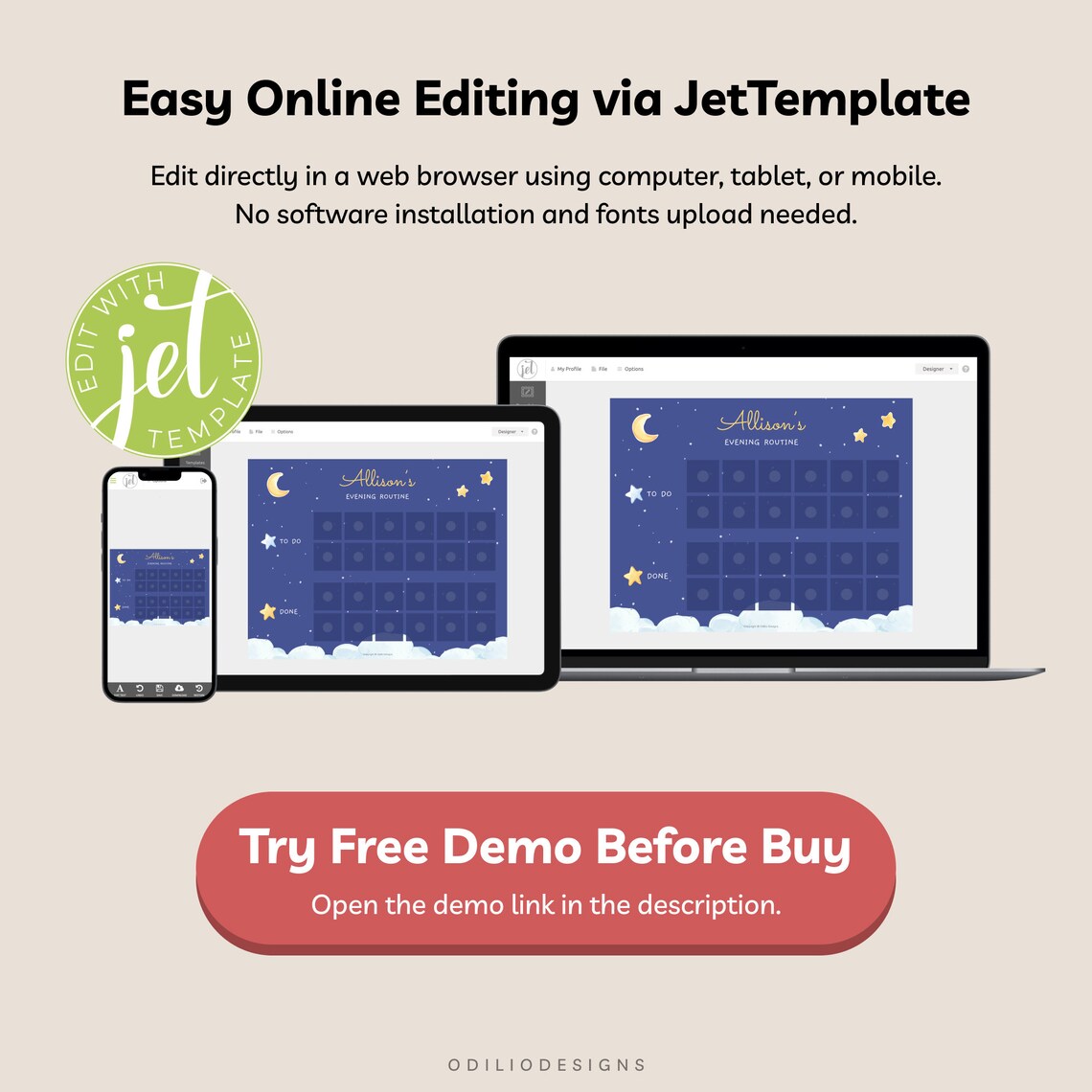 Editable Bedtime Routine Chart for Kids Evening Routine Card Toddler ...
