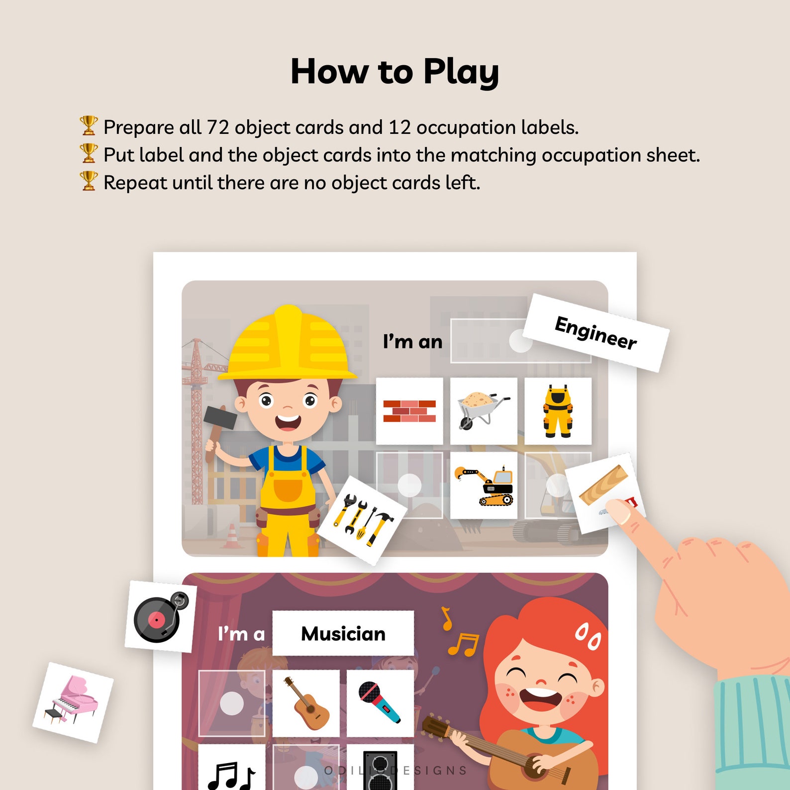 Community Helpers Activity Busy Book Printable Worksheet for Toddler ...