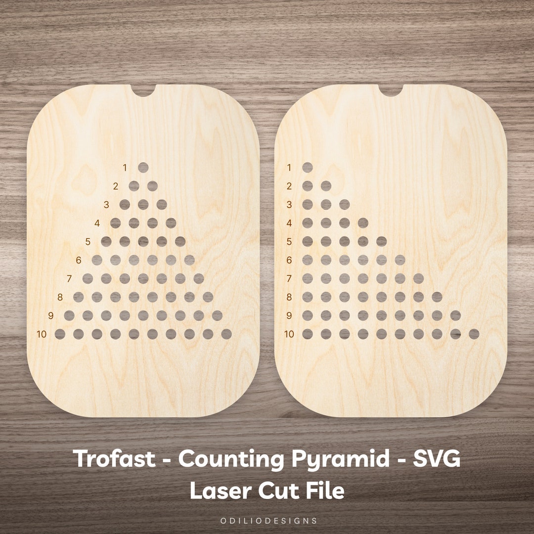 Montessori Counting Board Flisat Insert Large Small Trofast Bin Lid SVG ...