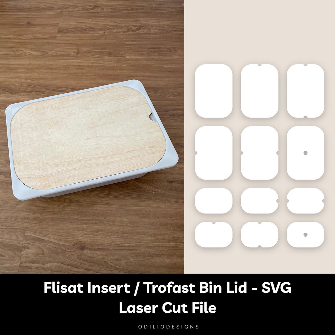 Flisat Insert Trofast Lid SVG Template for IKEA Flisat Sensory Table ...