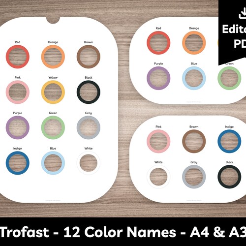 Color Sorting Activity Flisat Trofast Lid Insert Printable - Etsy