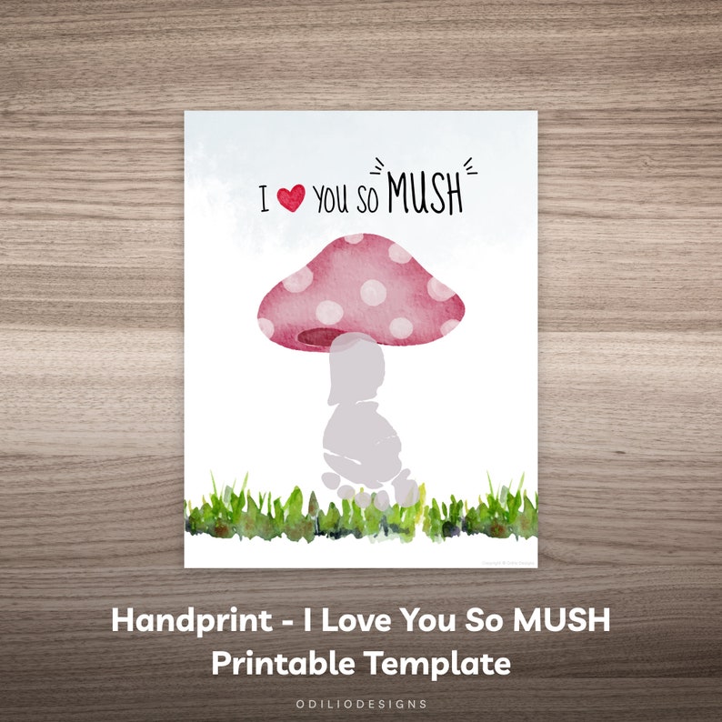 I Love You so Much Handprint Art for Valentine's Day Gift From Baby ...