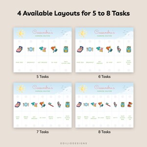 Editable Morning Routine Flip Chart for Kids Before School Routine ...