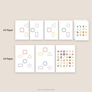 Shape Sorting Flisat Trofast Lid Insert Printable Template for Object ...