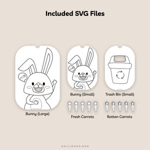 Bunny Flisat Insert SVG Template for Trofast Bin Lid & Flisat Sensory ...